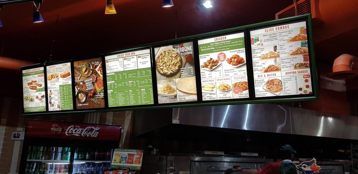 Menu at Pizza Nova pizzeria, Waterloo, 150 University Ave W