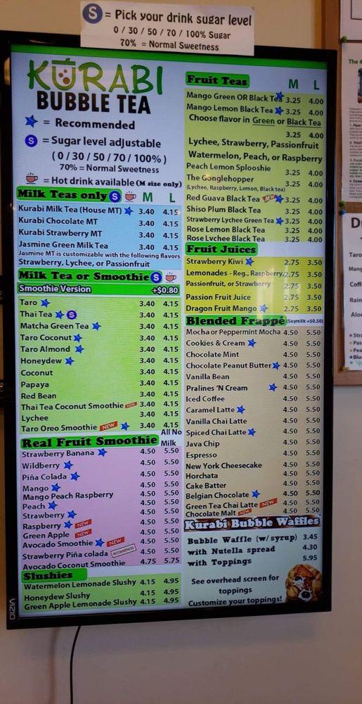 Menu at Kurabi pub & bar, Mobile, Airport Blvd