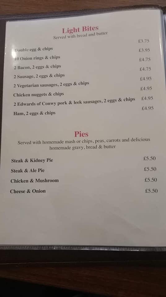 Menu at Good Taste Bistro cafe, Colwyn Bay