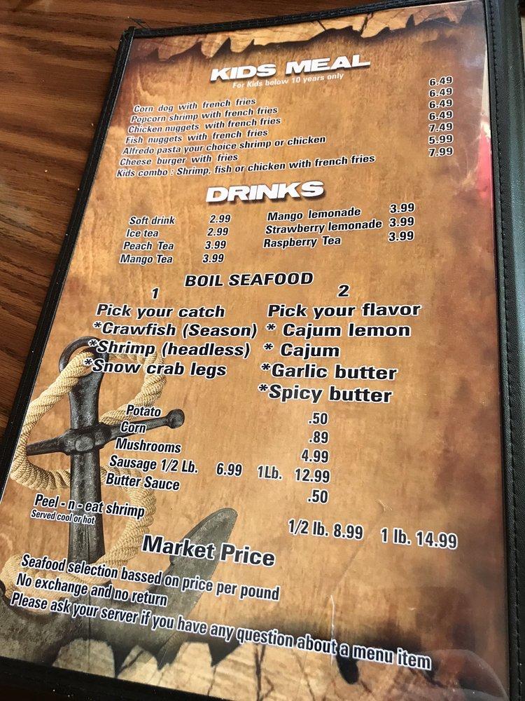 Menu at New Orleans Seafood Kitchen restaurant, La Porte