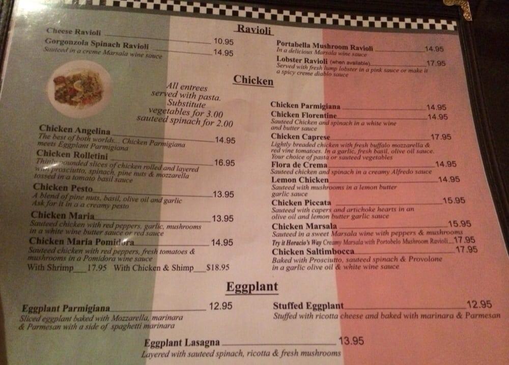 Menu at Angelina's Italian Kitchen restaurant, Lake Havasu City, El ...