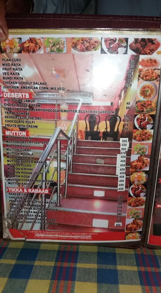 Menu at Flora Family Restaurant & Bar, Tezpur