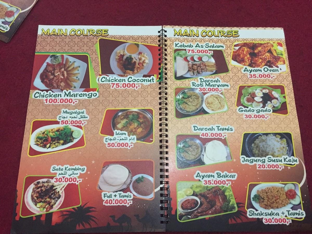 Menu at RM. As - Salam restaurant, Mataram