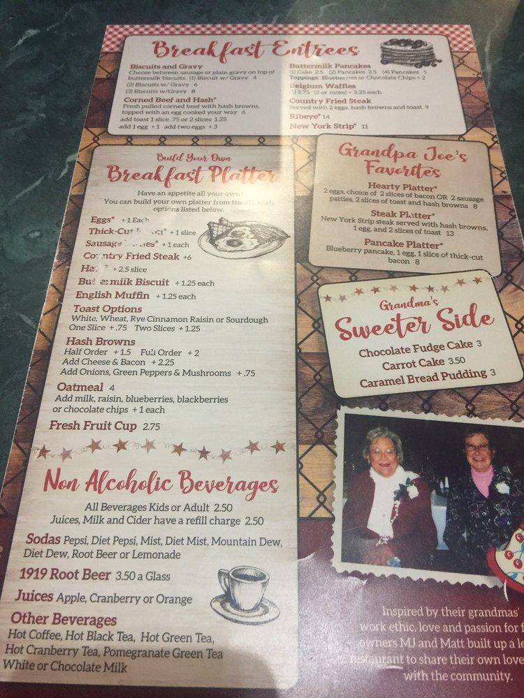 Menu at Myrt and Lucy's Chat & Chew Family Restaurant, Wisconsin Dells