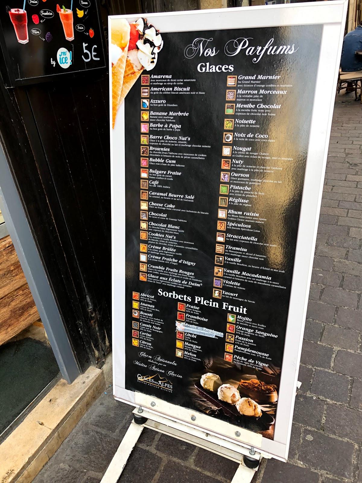 Menu at Tutti Gusti restaurant, Tours