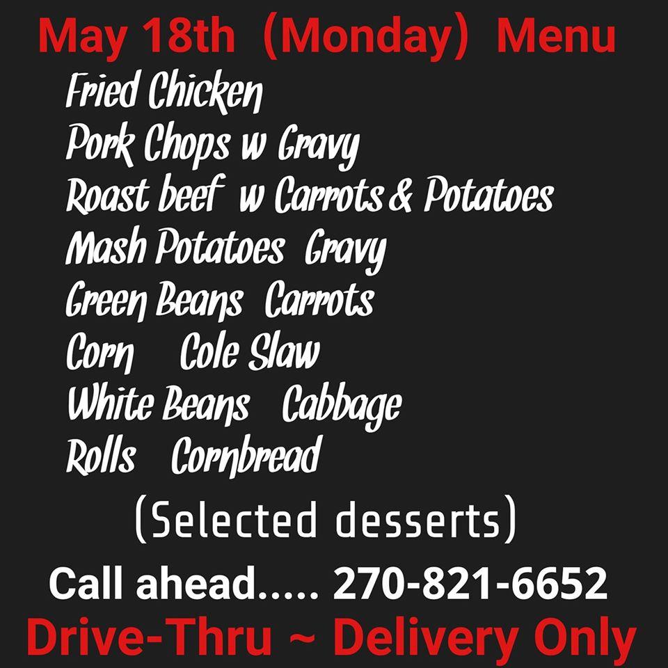 Menu at Country Cupboard desserts, Madisonville