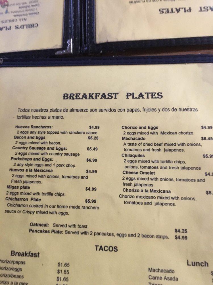 Menu at El Puesto Mexican Restaurant, San Antonio, 766 Old Hwy 90 W