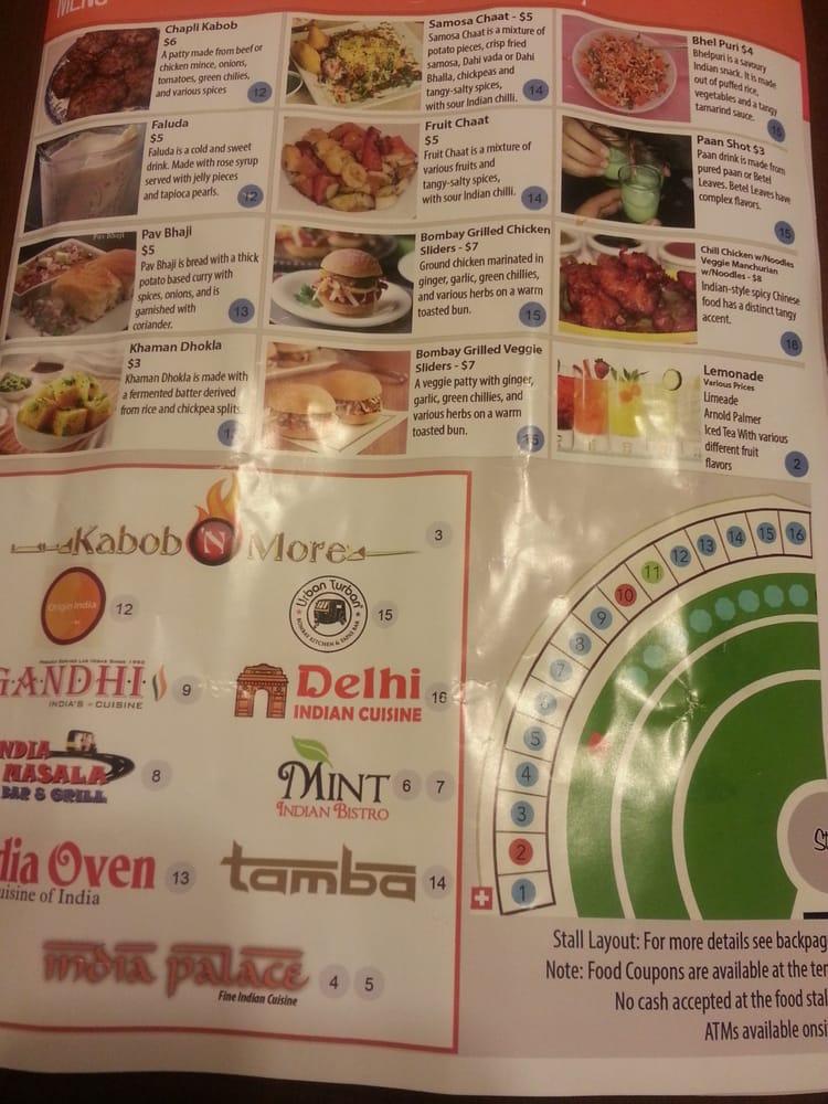 Menu at Las Vegas Mela - Indian Food and Cultural Festival restaurant ...