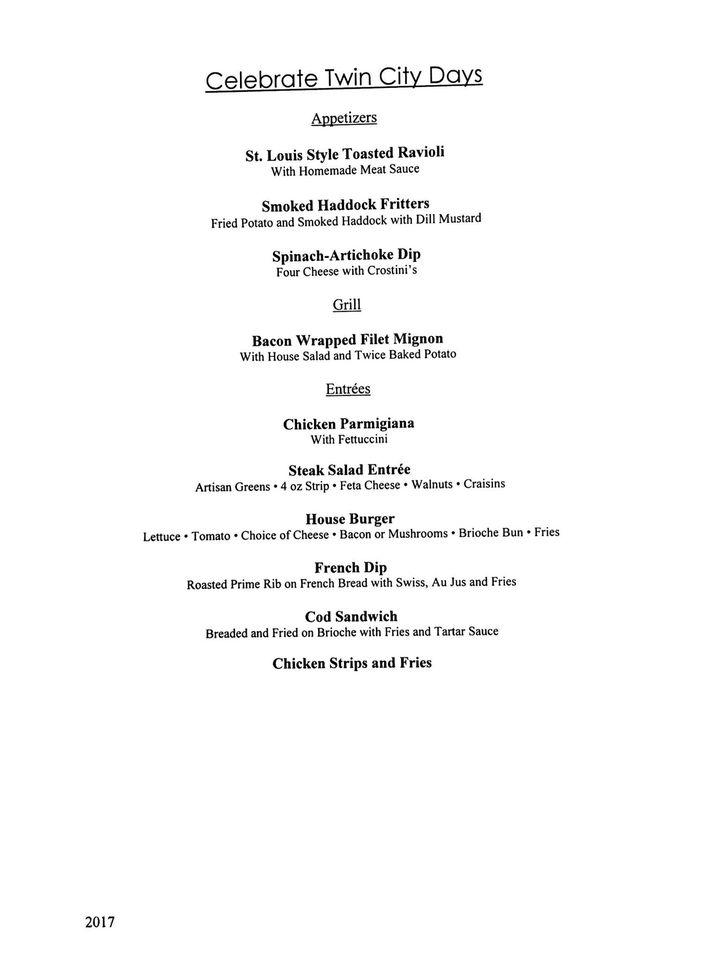 Menu at Petit Paree Restaurant & Lounge, Festus