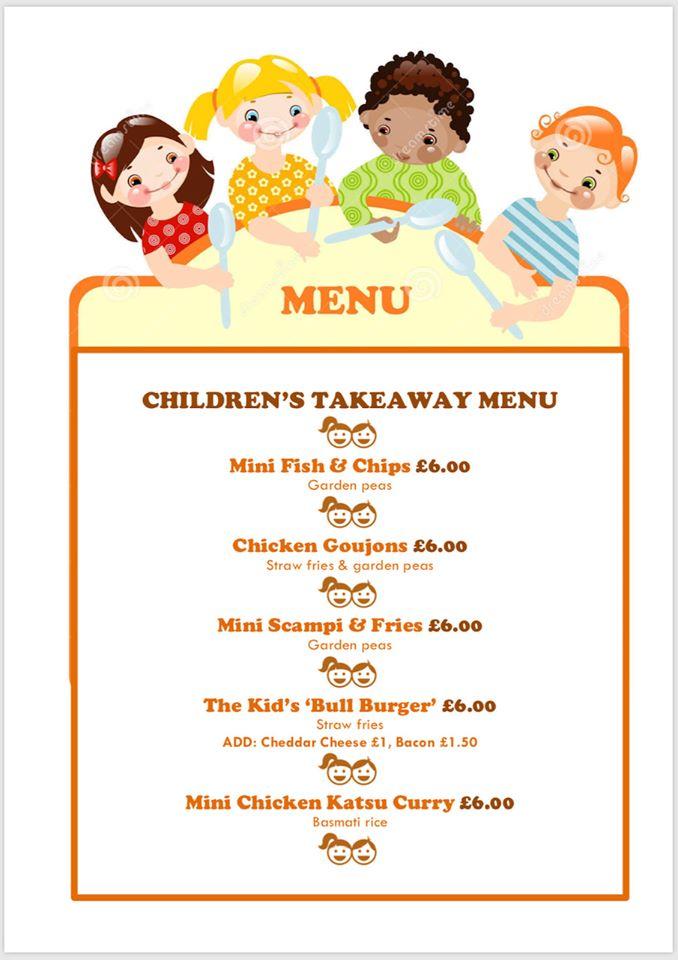 Menu at The Bull pub & bar, Watton at Stone