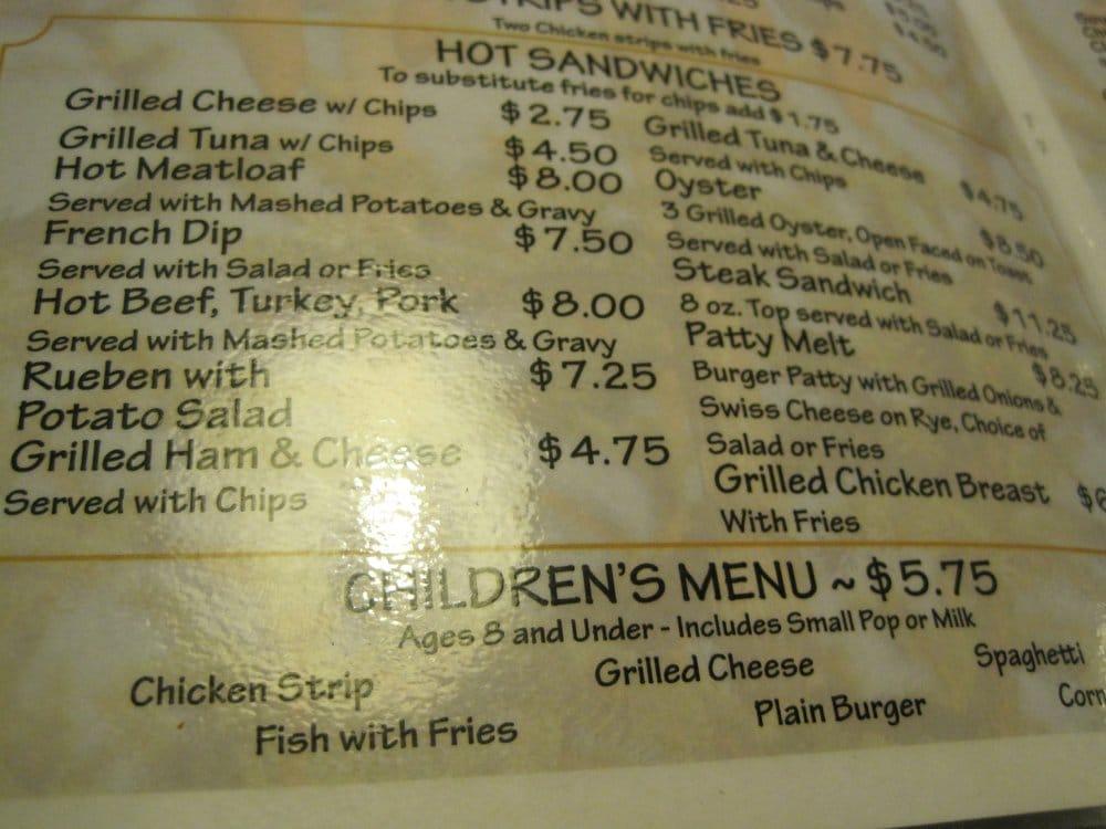 Menu at Blondie's Restaurant, Shelton