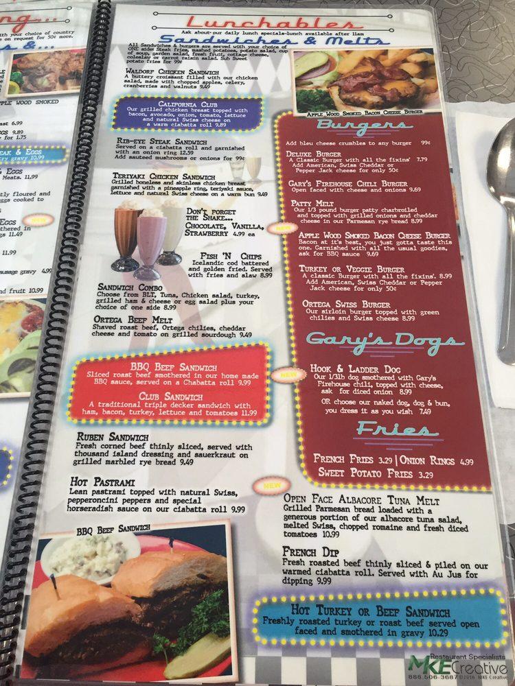Menu at Richmaid Restaurant, Lodi