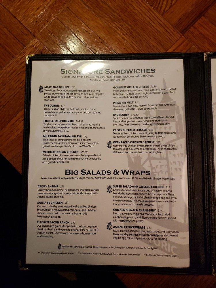 Menu at SoHo Kitchen & Bar, Sioux City