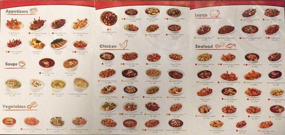 Menu at chinese panda, Gurugram, 33 ground floor