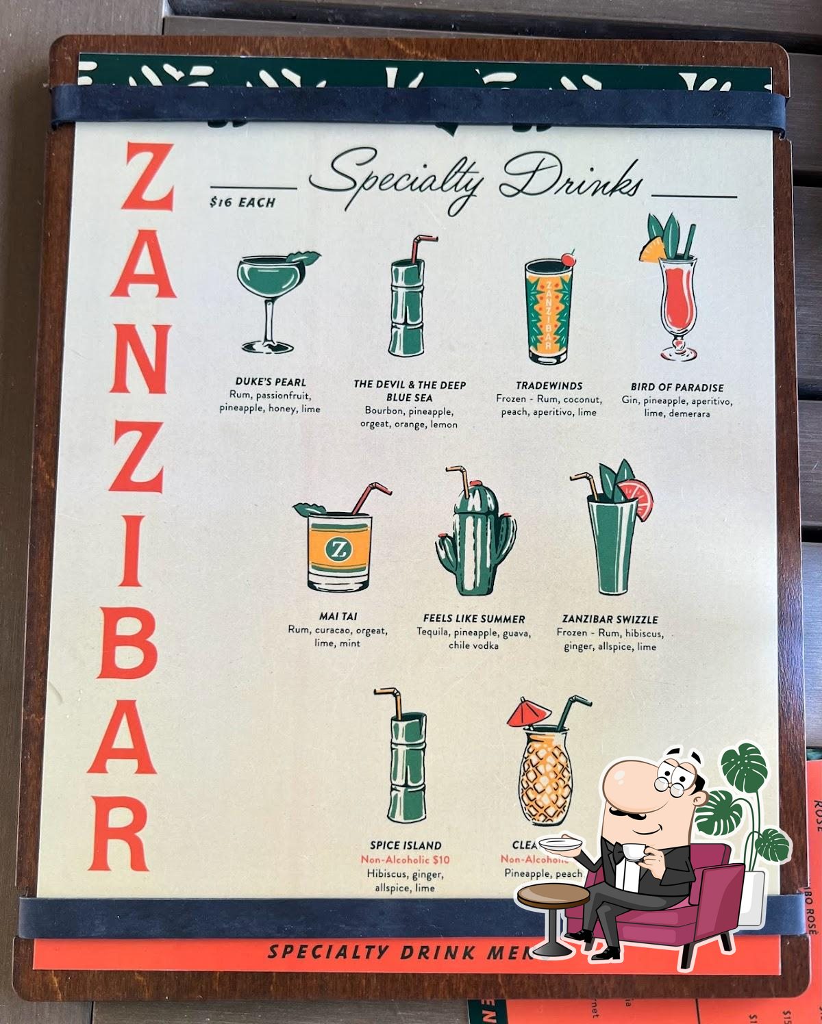 Zanzibar, Austin - Restaurant menu, prices and reviews