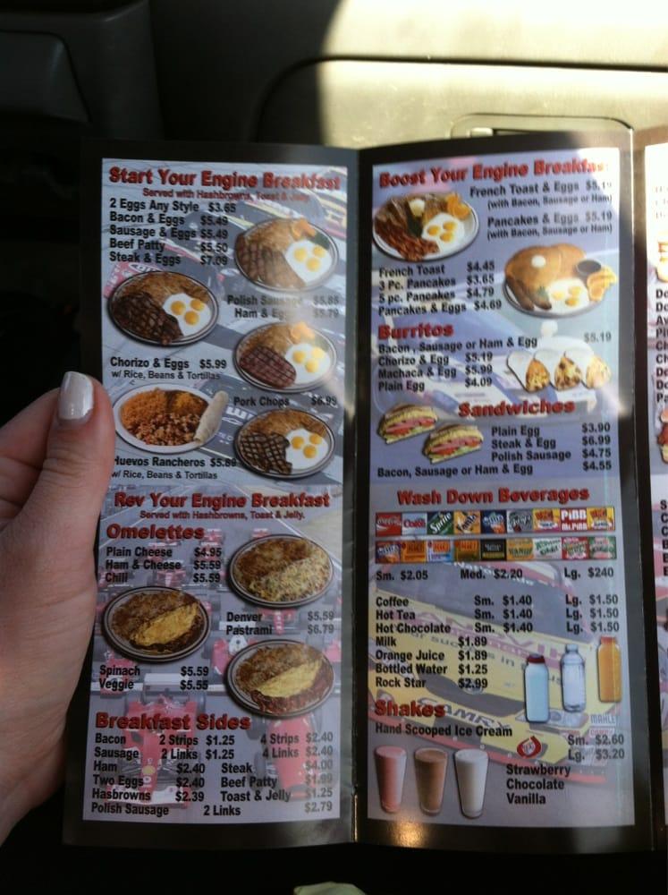 Menu at Pit Stop Best Burgers restaurant, Torrance