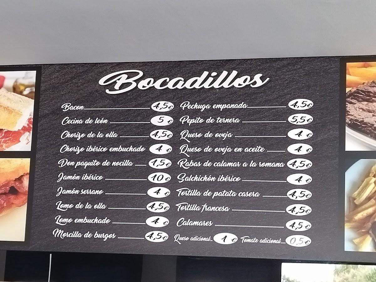 Carta del restaurante Don Paco, Palacios del Goda, Autovía del Noroeste