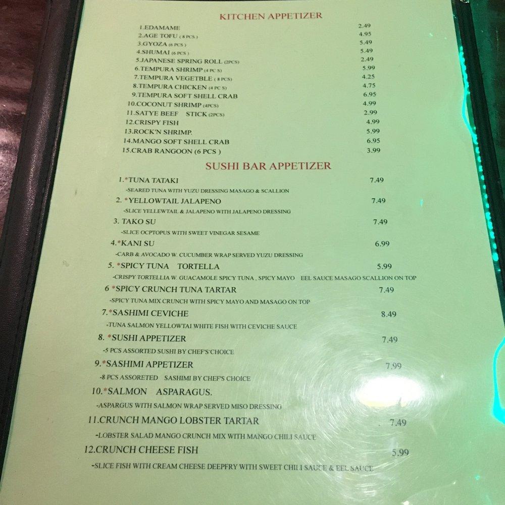 Sakura Steak House Menu – Sakura Japanese Steakhouse Menu – UKURU