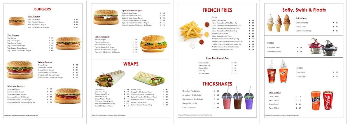 Menu at HOTSPOT CAFÉ, Virar