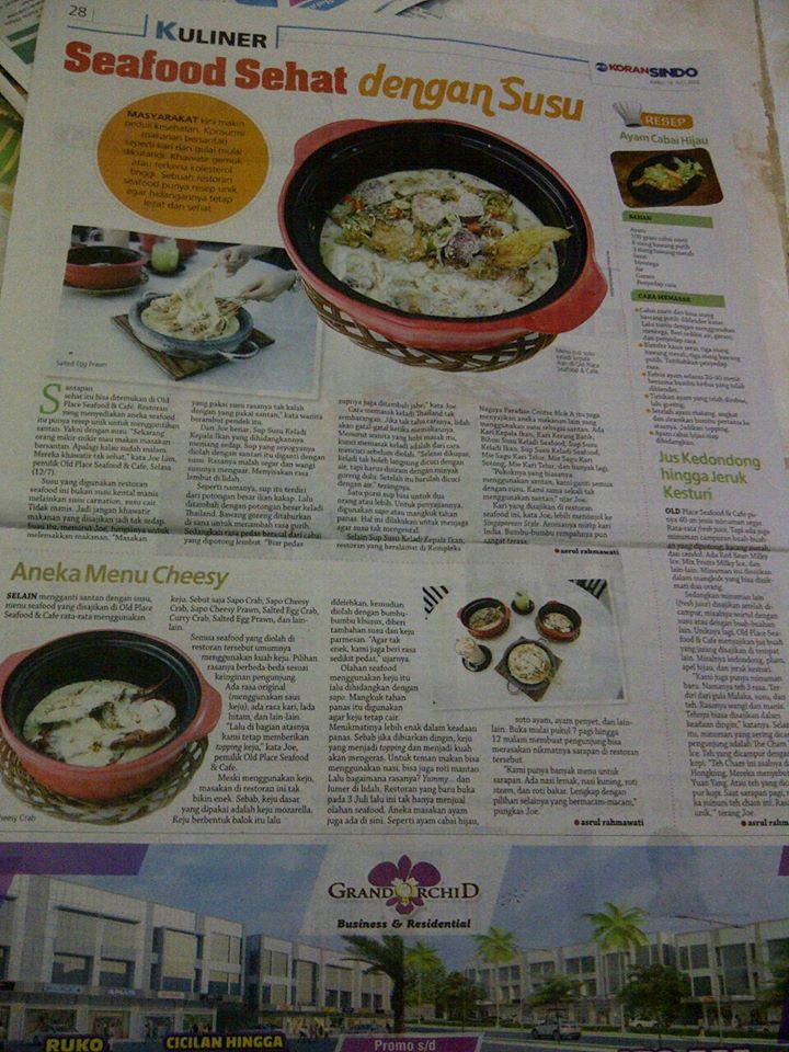 Menu at OLD PLACE Penuin restaurant, Batam, Komplek paradise centre Blk ...