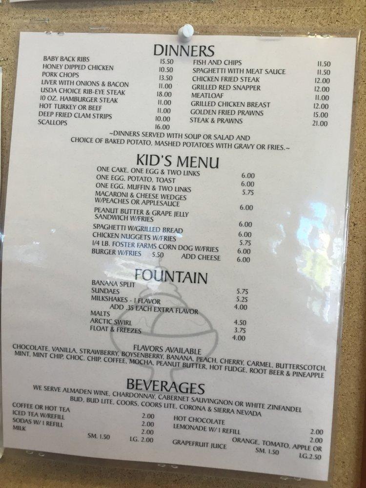 Menu at Renee's Café cafe, Lakeport