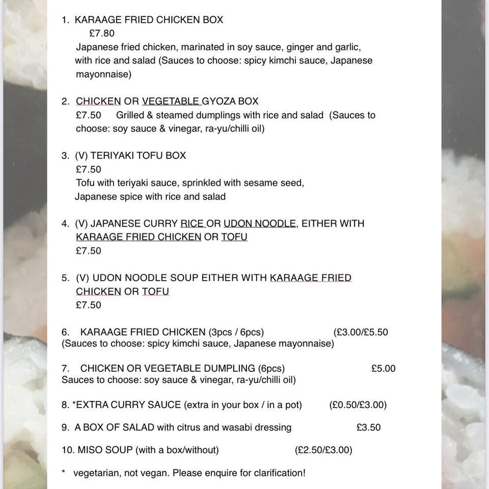 Carta del pub y bar The Anchor, Oxford