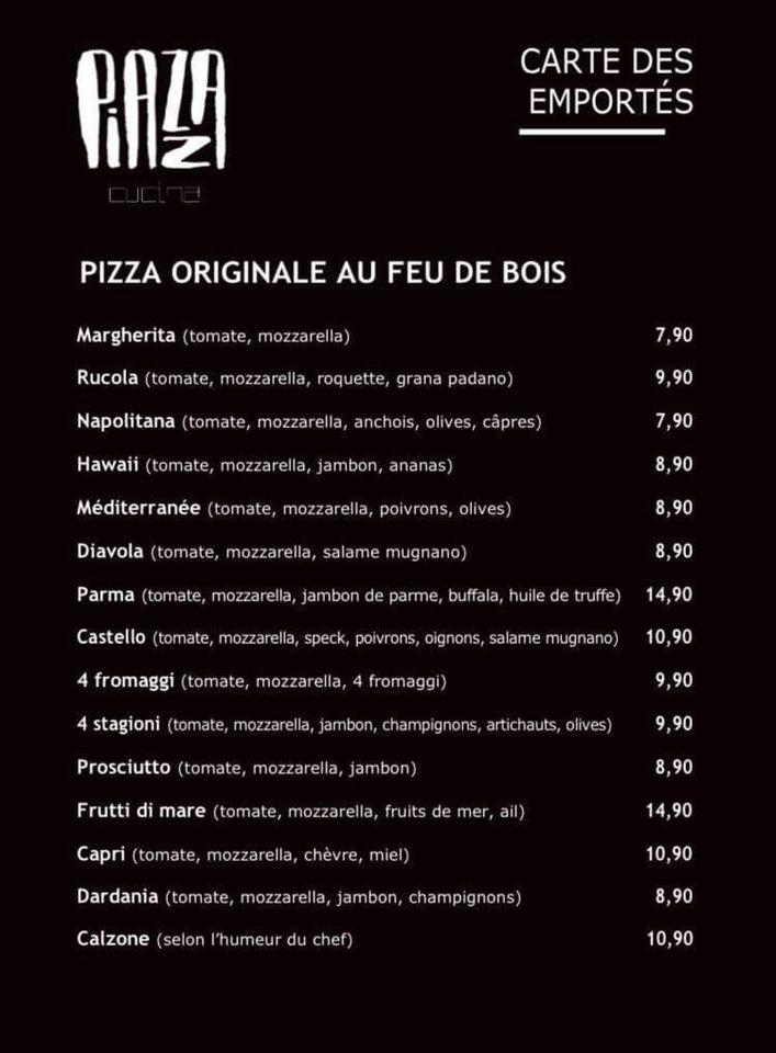 Carta de Piazza Cucina, Theux