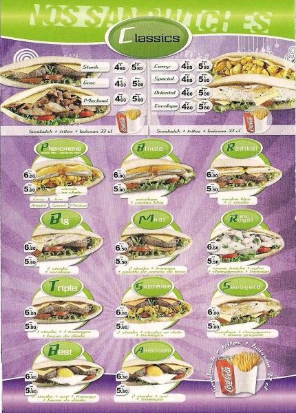 Menu at Zarda Food restaurant, Massy