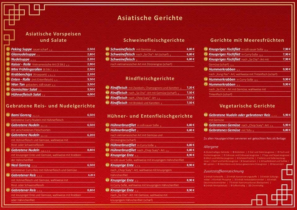 Speisekarte von Zum Stammhaus 1888 restaurant, Schramberg