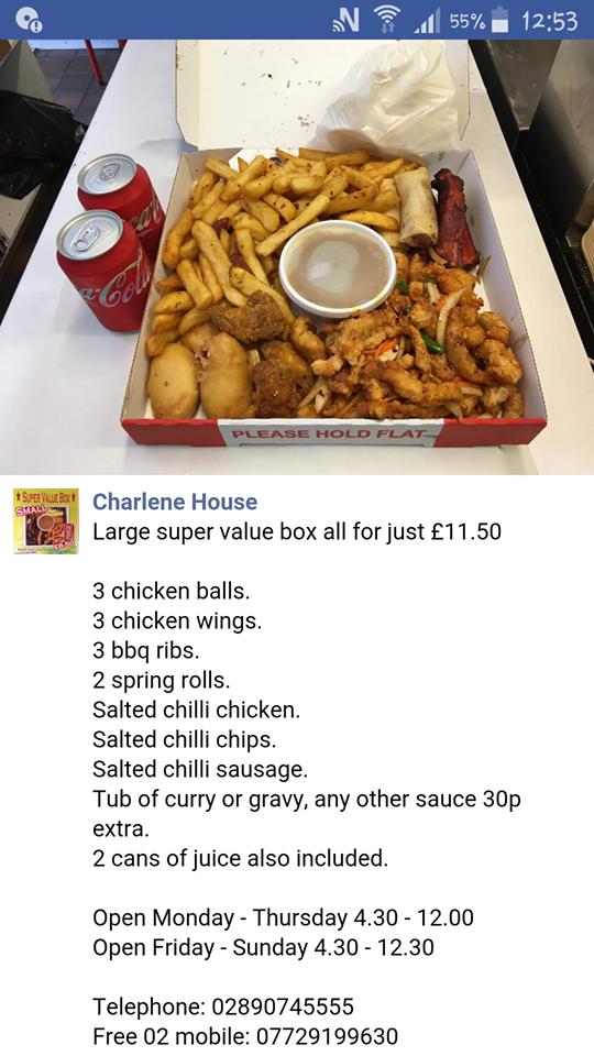 Menu at Best Food House restaurant, Belfast