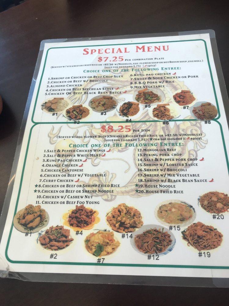 Menu at Golden Mandarin restaurant, Chula Vista