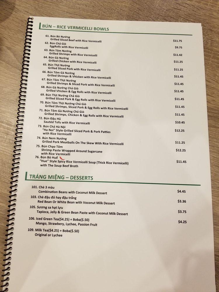 Menu at Pho Saigon 8 restaurant, Las Vegas, 45 E Silverado Ranch Blvd ...