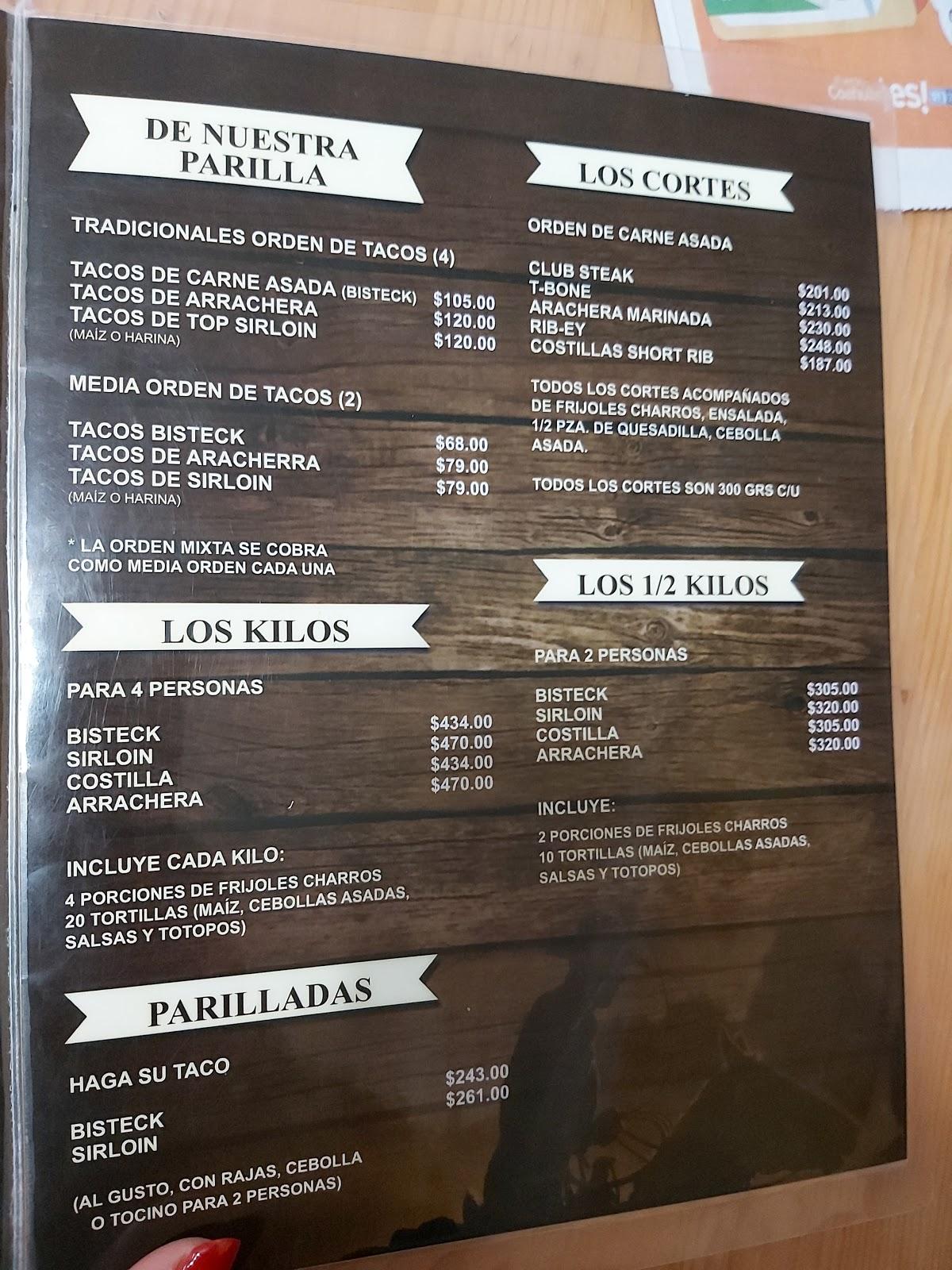 Carta del restaurante Tacos Gil´s, Gómez Palacio, Av Victoria 277