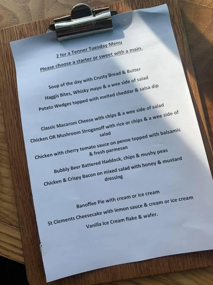 Menu at The Swan - Kingholm Quay pub & bar, Dumfries