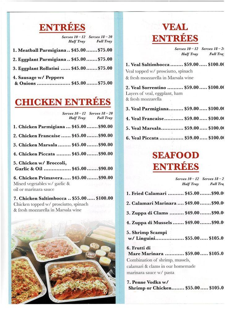 Menu at Enzo's New York Square pizzeria, Elkton