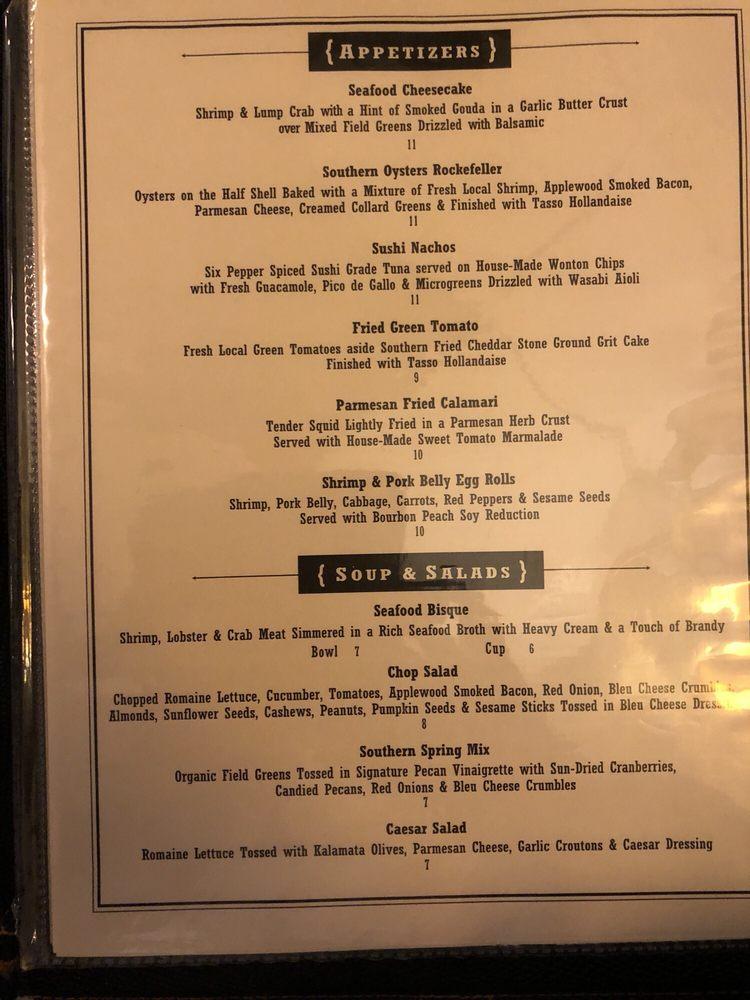 Menu at Sundae Cafe at Tybee, Tybee Island, 304 1st St