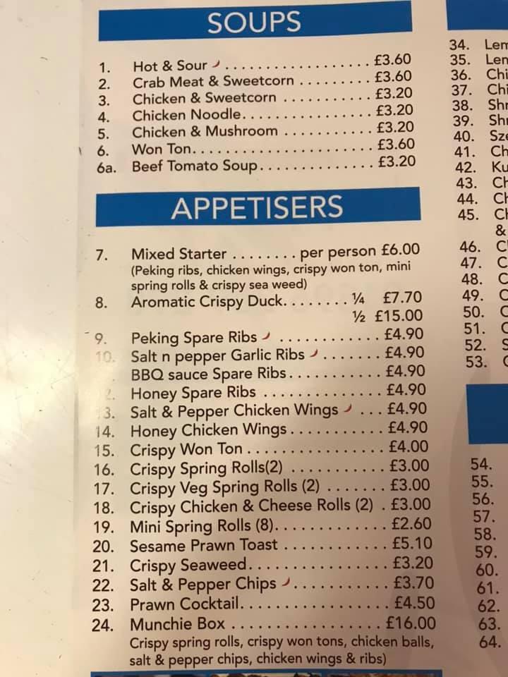 Menu at The Happy Days fast food, Innerleithen