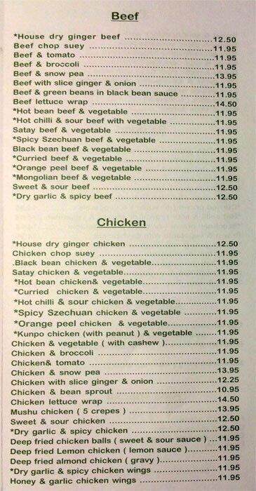 Menu at Fong's Eatery restaurant, Surrey