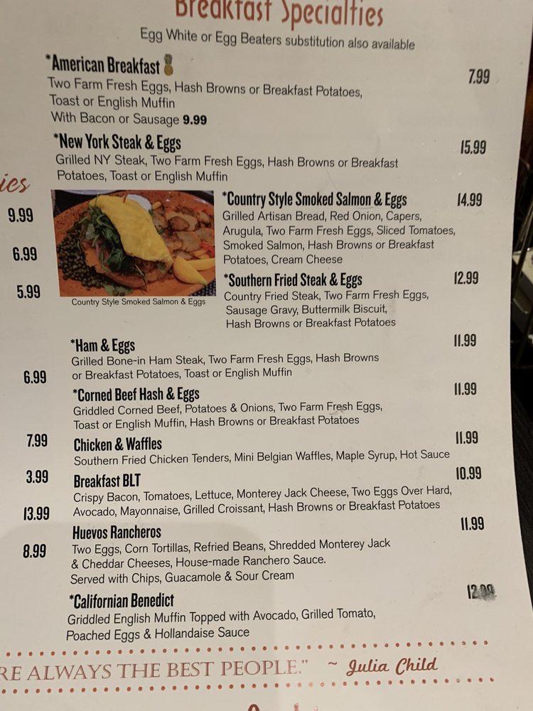 Menu at Copper Whisk Café cafe, Las Vegas