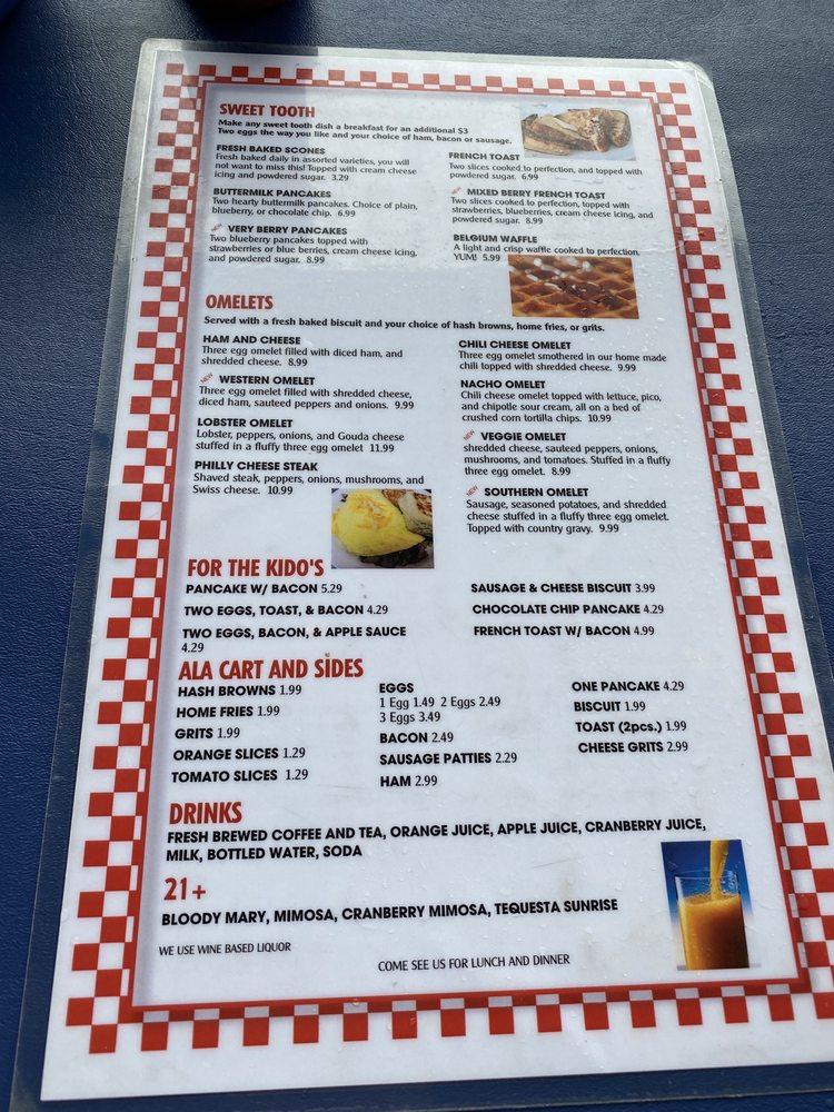 Menu at TC's Front Porch pub & bar, Navarre