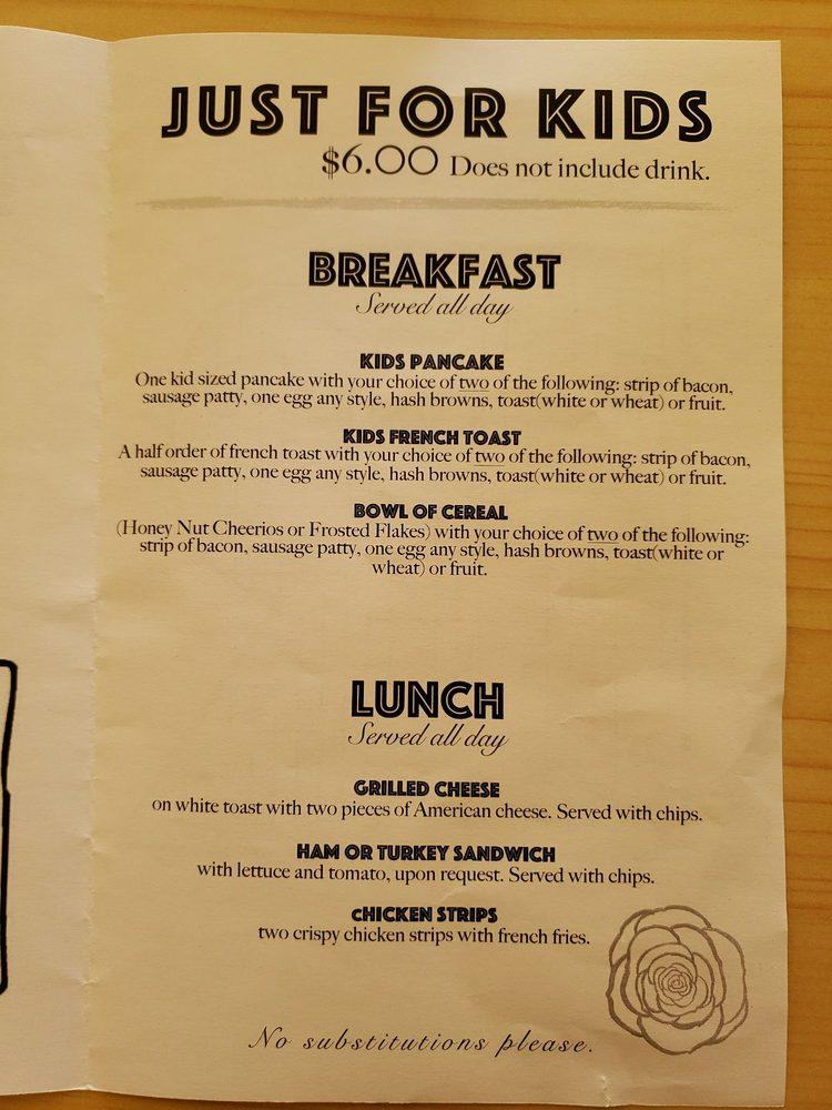 Menu at The Rose cafe, Pagosa Springs, 408 Pagosa St
