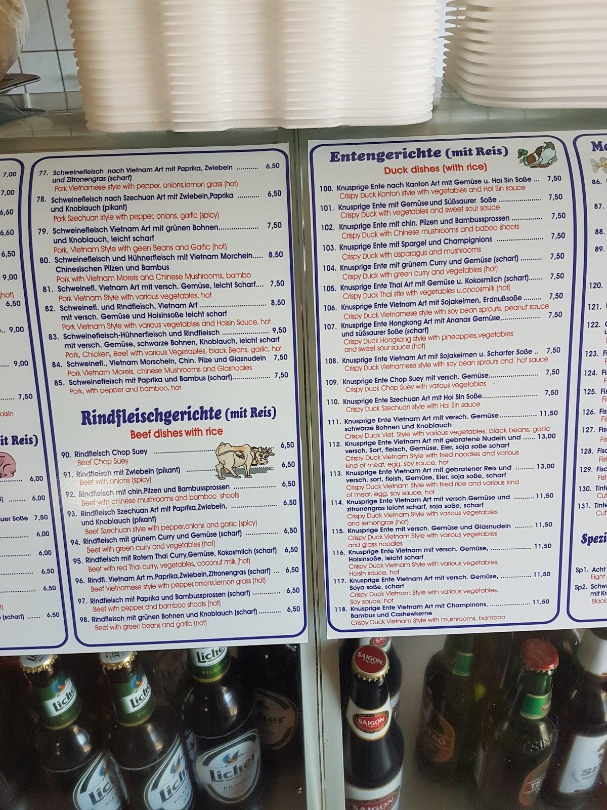 Speisekarte von Asia Imbiß Kim Long restaurant, Grünberg