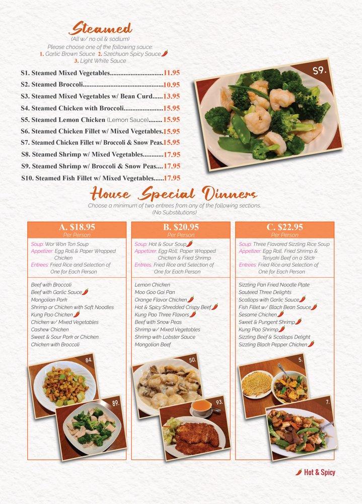 Menu at Lakeview Garden restaurant, Westlake Village