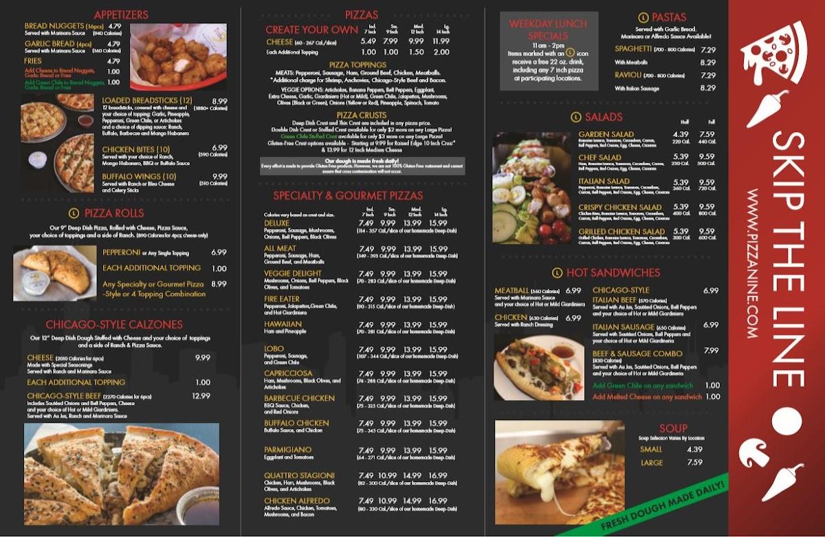 Menu at Pizza 9 Alamogordo pizzeria, Alamogordo