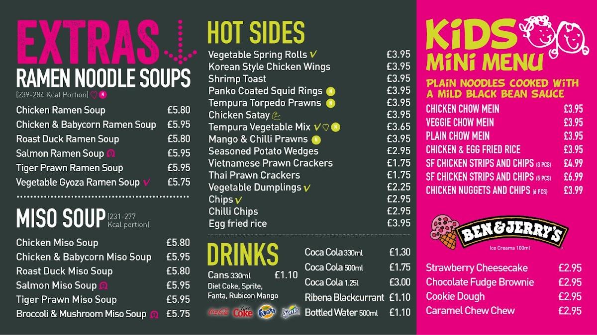 Menu at Chop & Wok Stechford restaurant, Birmingham, 352 Bordesley Green E