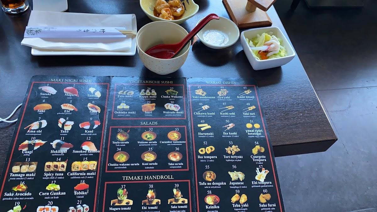 Menu at Kaiseki, Antwerp