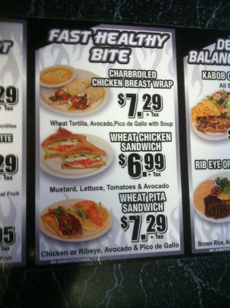 Menu at Hot Off the Grill fast food, Huntington Beach, Bolsa Chica St