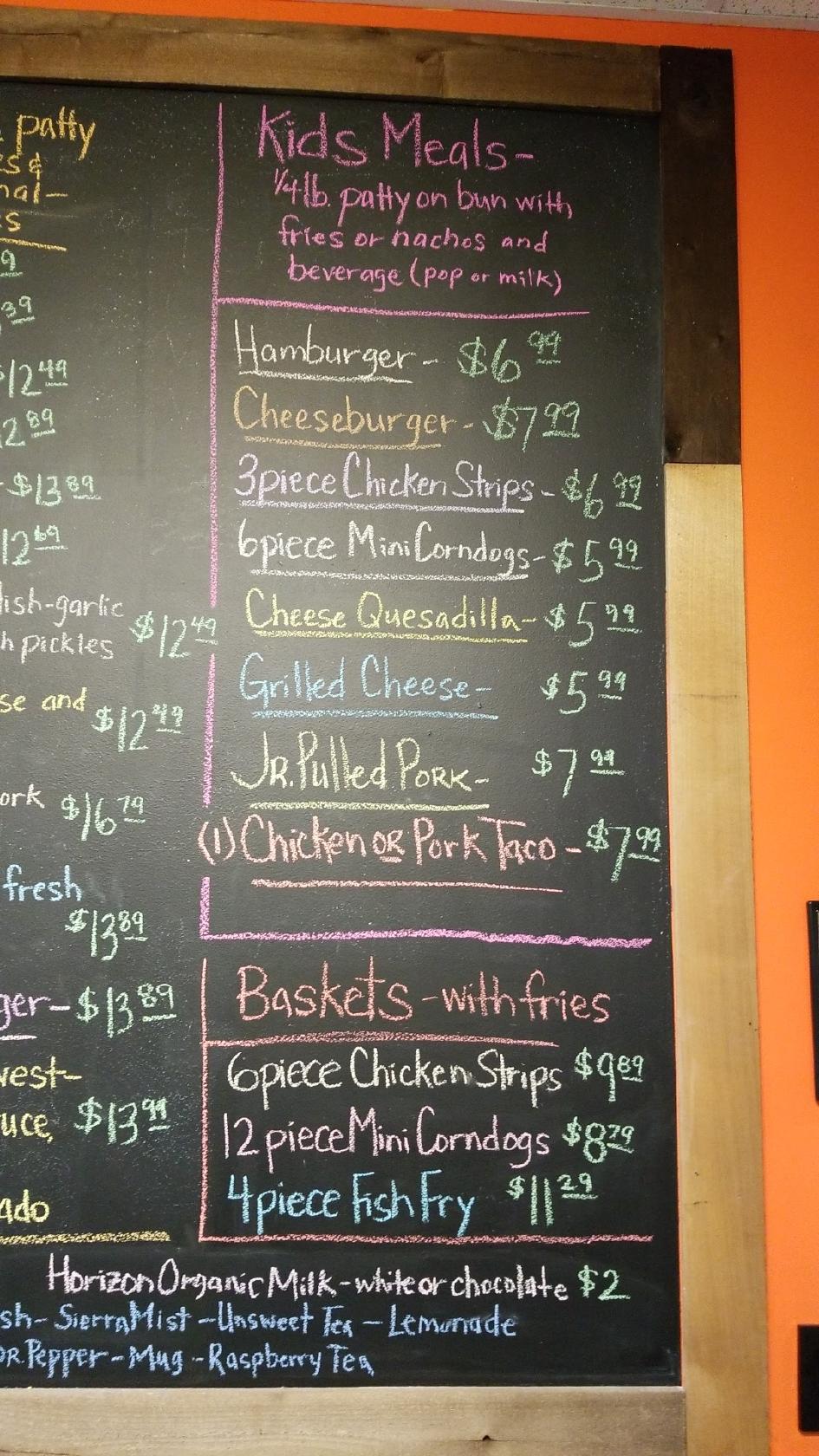 Menu at Gess What's Cookin' BBQ, Big Lake