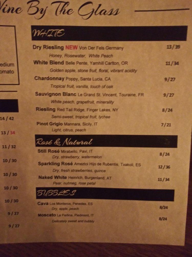 Menu at Seaboard Brewing, Taproom, & Wine Bar, Matthews