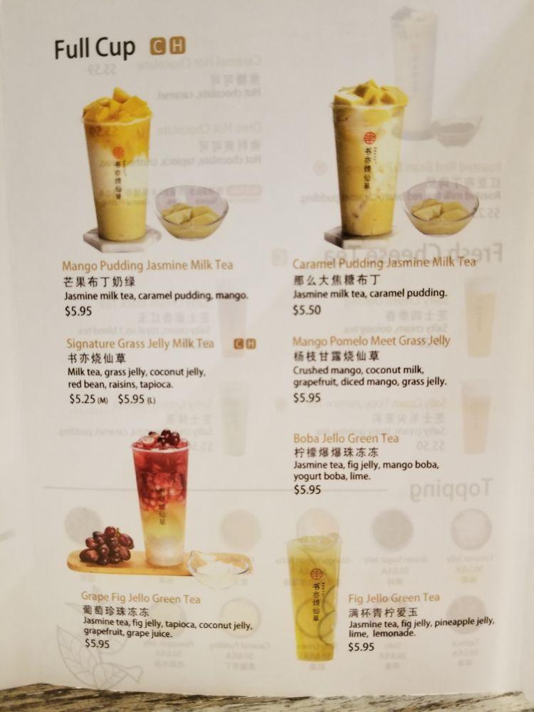 Menu at Shuyi Tealicious, Mississauga